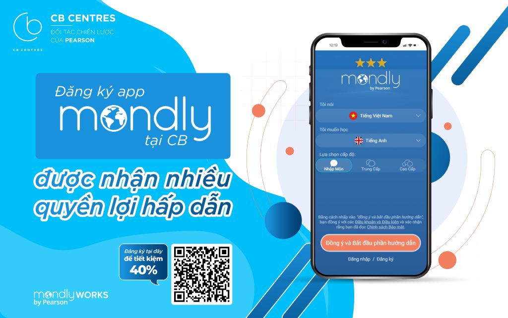 MONDLY APP - LÀM CHỦ NGÔN NGỮ NHANH CHÓNG VÀ DỄ DÀNG - CB Centres